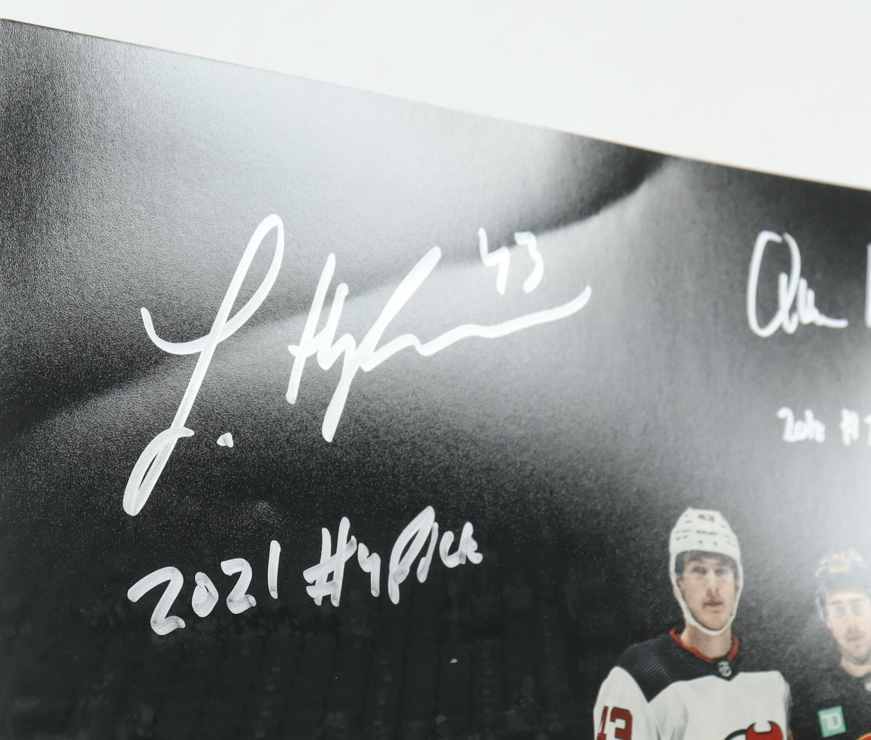 Jack Hughes, Quinn Hughes & Luke Hughes Signed LE Devils / Canucks ...