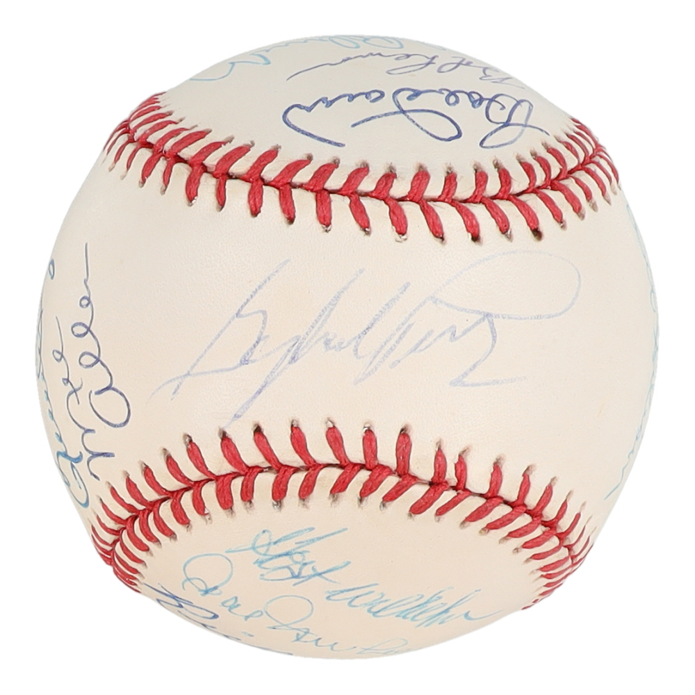 Hall Of Famers OAL Baseball Signed by (13) with Gaylord Perry, Johnny ...