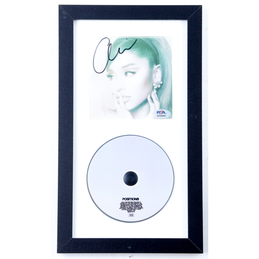 Ariana Grande Signed Custom Framed "Positions" CD Booklet Display (PSA ...