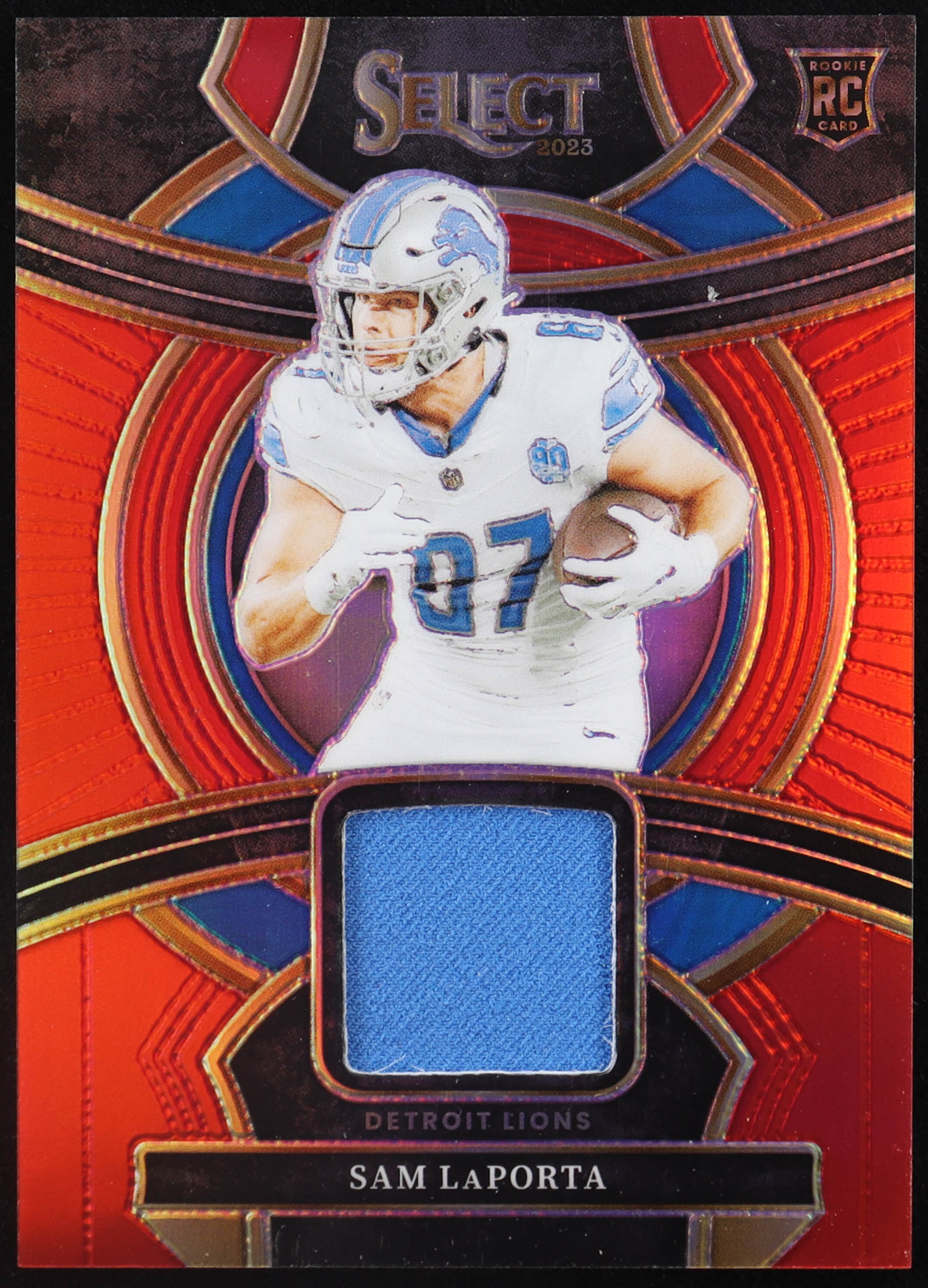 Sam LaPorta 2023 Select Rookie Swatches Red #RSWSLA RC | Pristine Auction