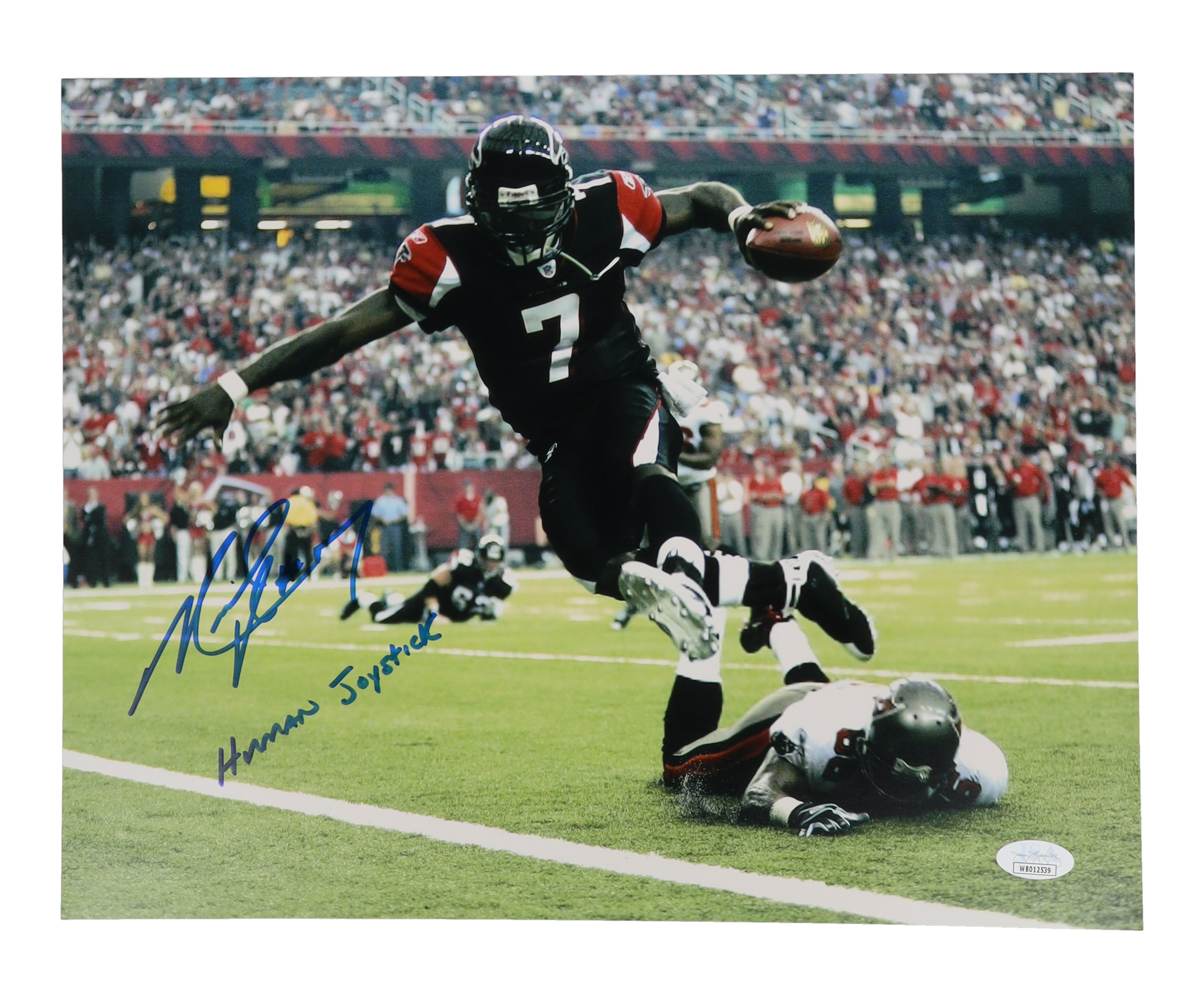 Michael Vick Signed Falcons 11x14 Photo Inscribed "Human Joystick" (JSA ...
