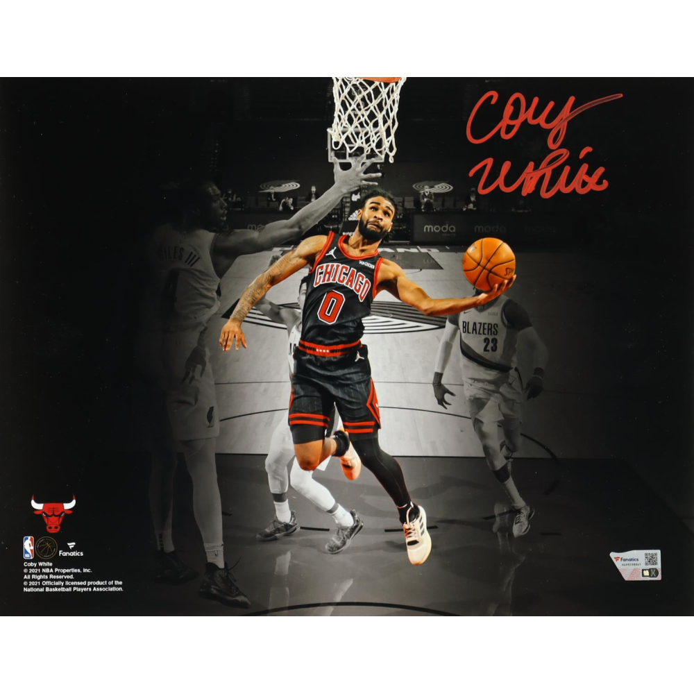 Coby White Signed Bulls 11x14 Photo (Fanatics) | Pristine Auction