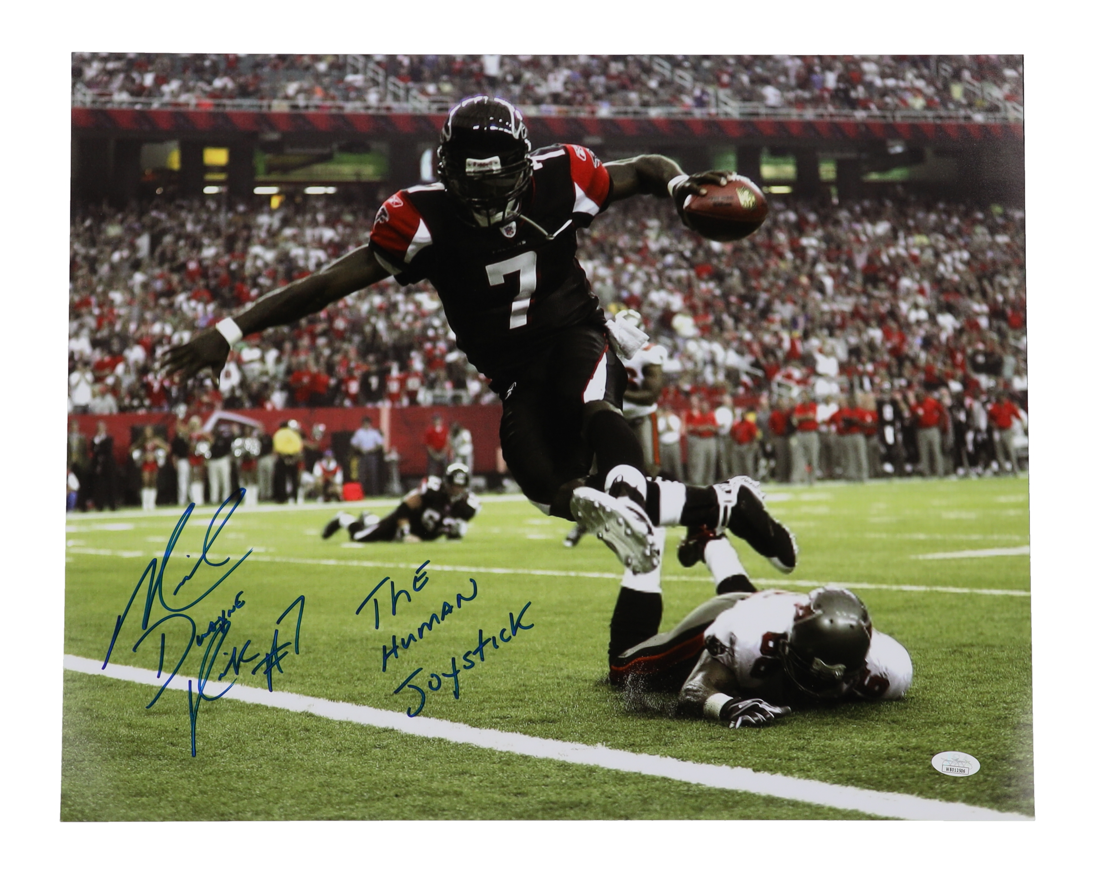 Michael Dwayne Vick Signed Falcons 16x20 Photo Inscribed "The Human ...
