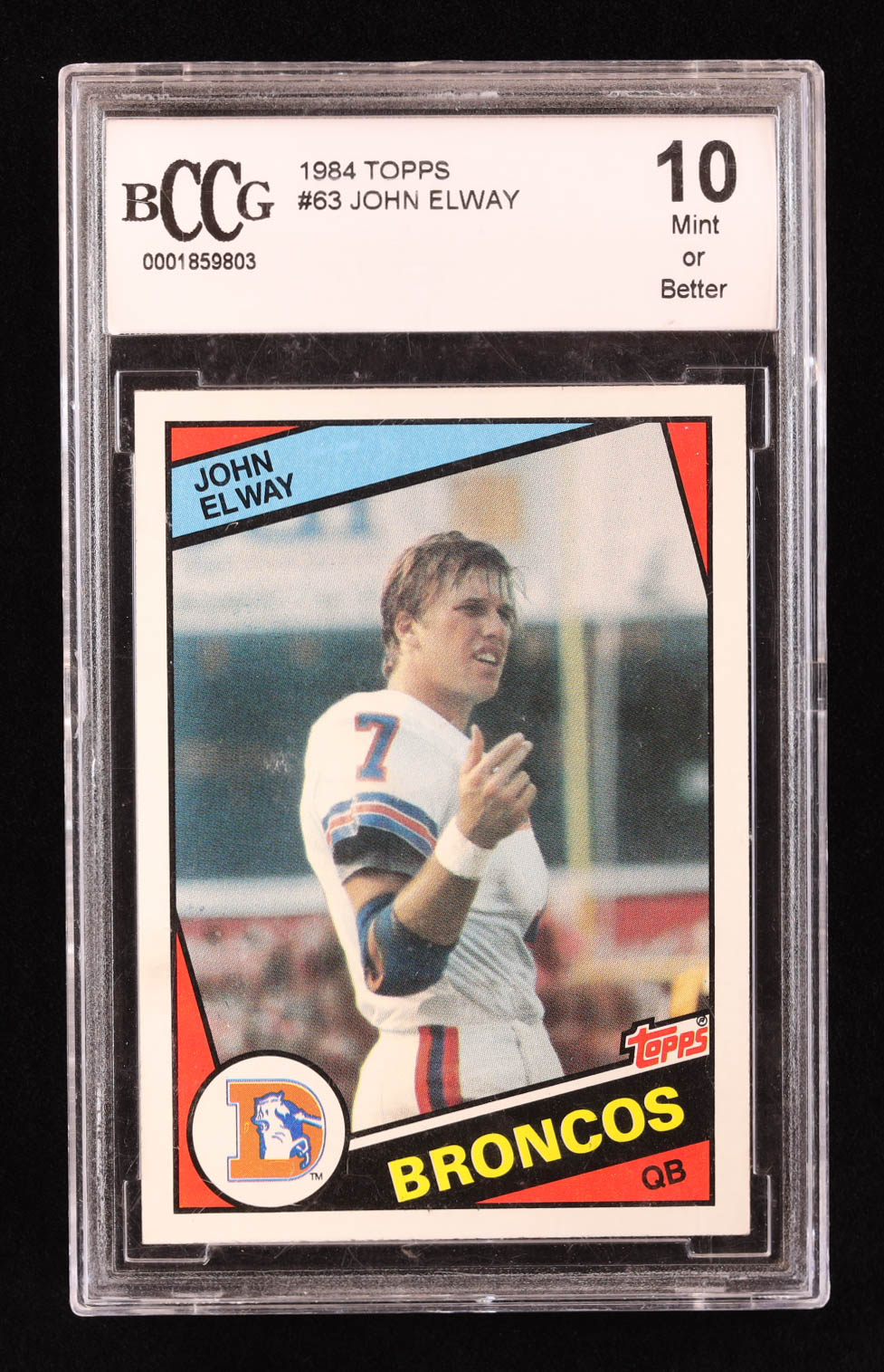 John Elway 1984 Topps #63 RC (BCCG 10) | Pristine Auction
