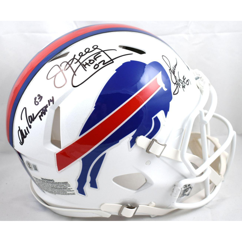 Andre Reed, Jim Kelly & Thurman Thomas Signed Bills Full-Size Authentic ...