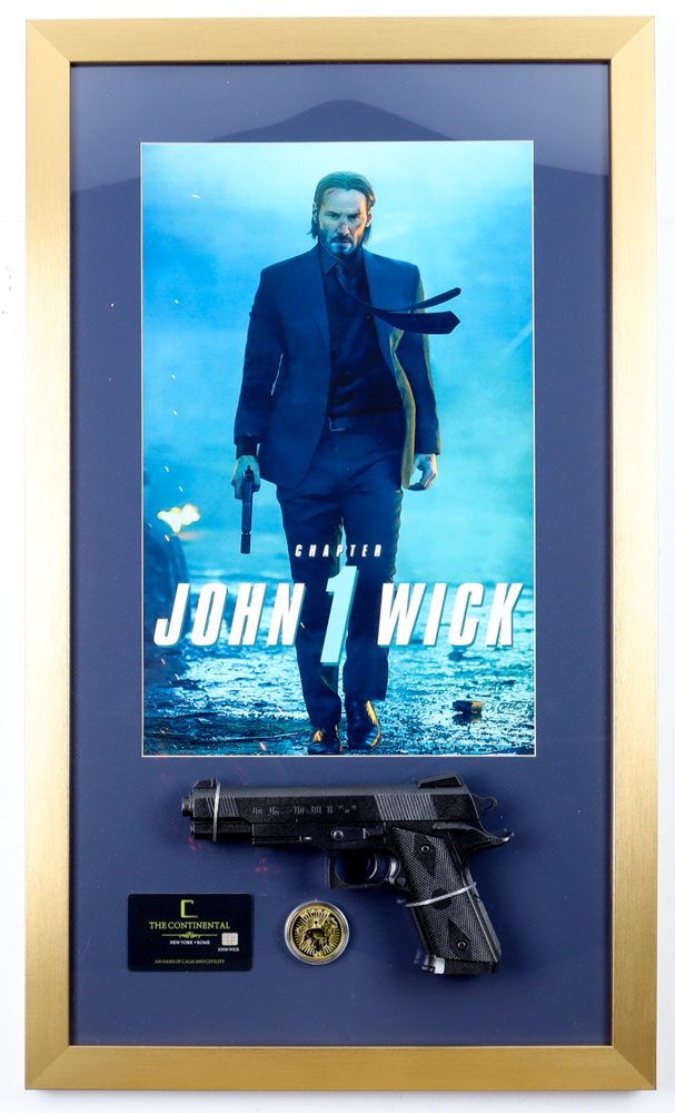 "John Wick Chapter 1" Custom Framed Movie Poster Display with Prop ...