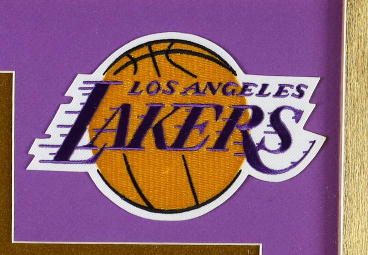 Kobe Bryant Lakers Custom Framed Jersey Display With Mini Lakers ...