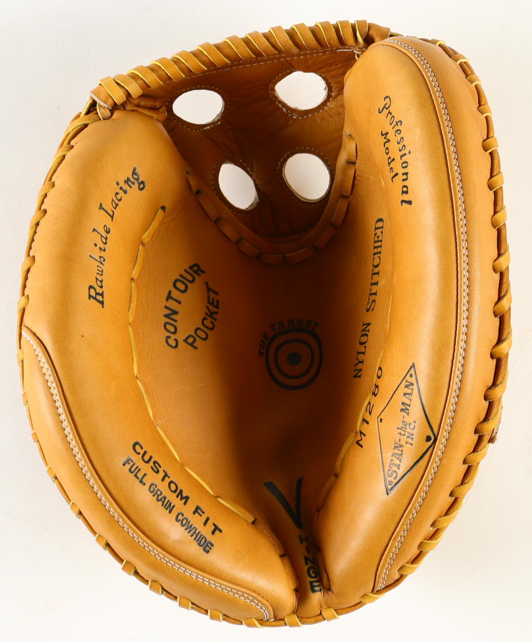 Stan Musial Signed Stan The Man Catchers Baseball Glove With Nameplate ...