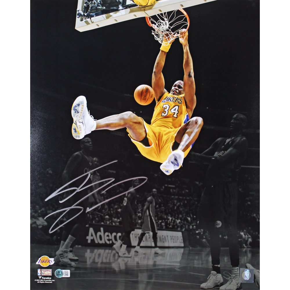 Shaquille O'Neal Signed Lakers 16x20 Photo (Beckett) | Pristine Auction