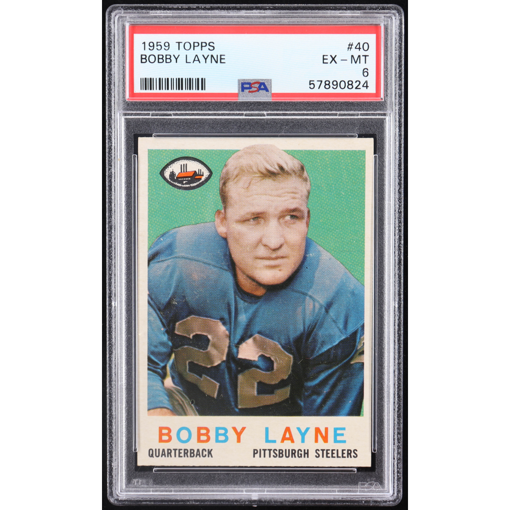 Bobby Layne 1959 Topps #40 (PSA 6) | Pristine Auction