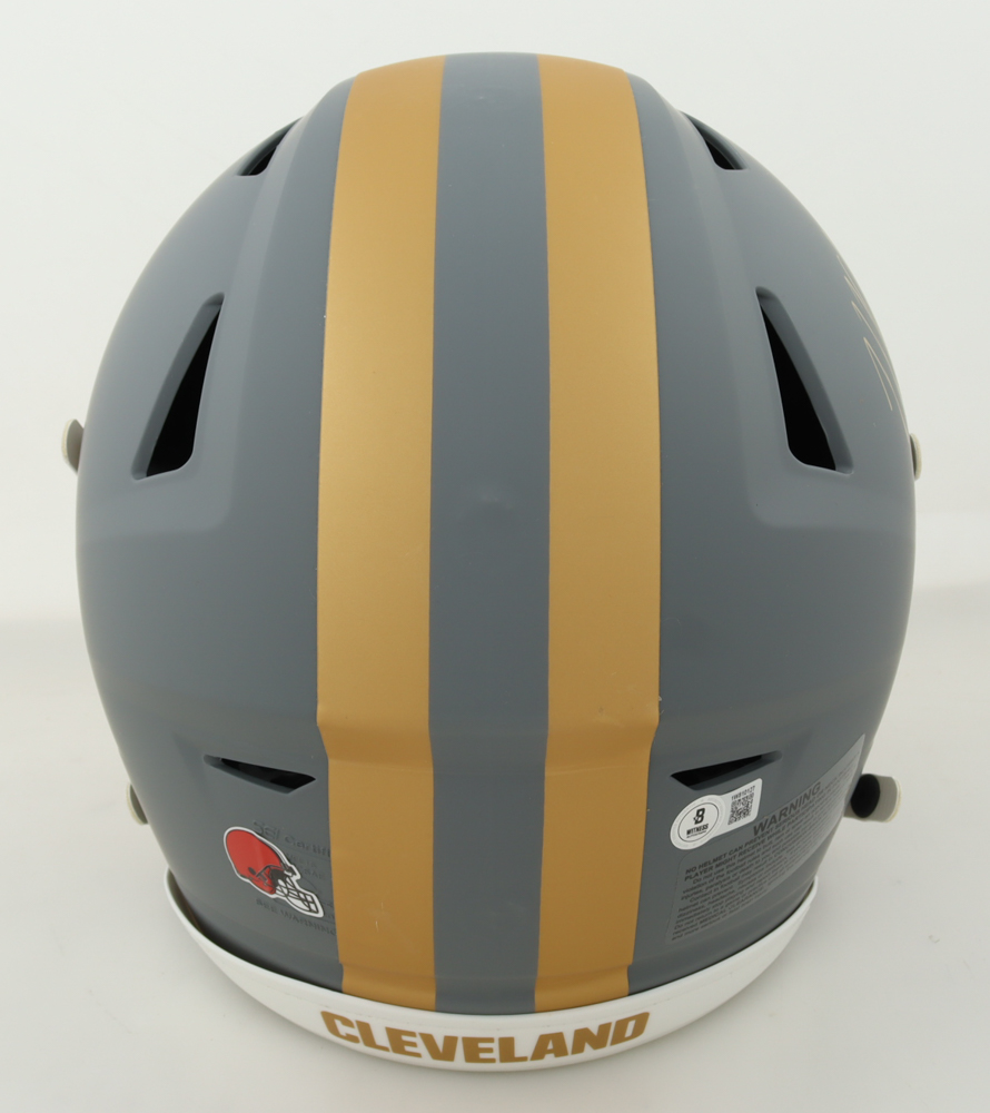 Myles Garrett Signed Browns Full-Size Authentic On-Field Slate ...