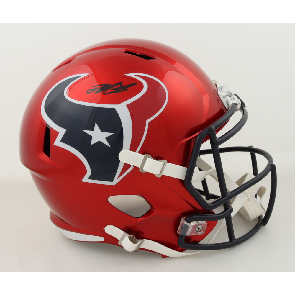 Joe Mixon Signed Texans Full-Size Flash Alternate Speed Helmet (JSA ...