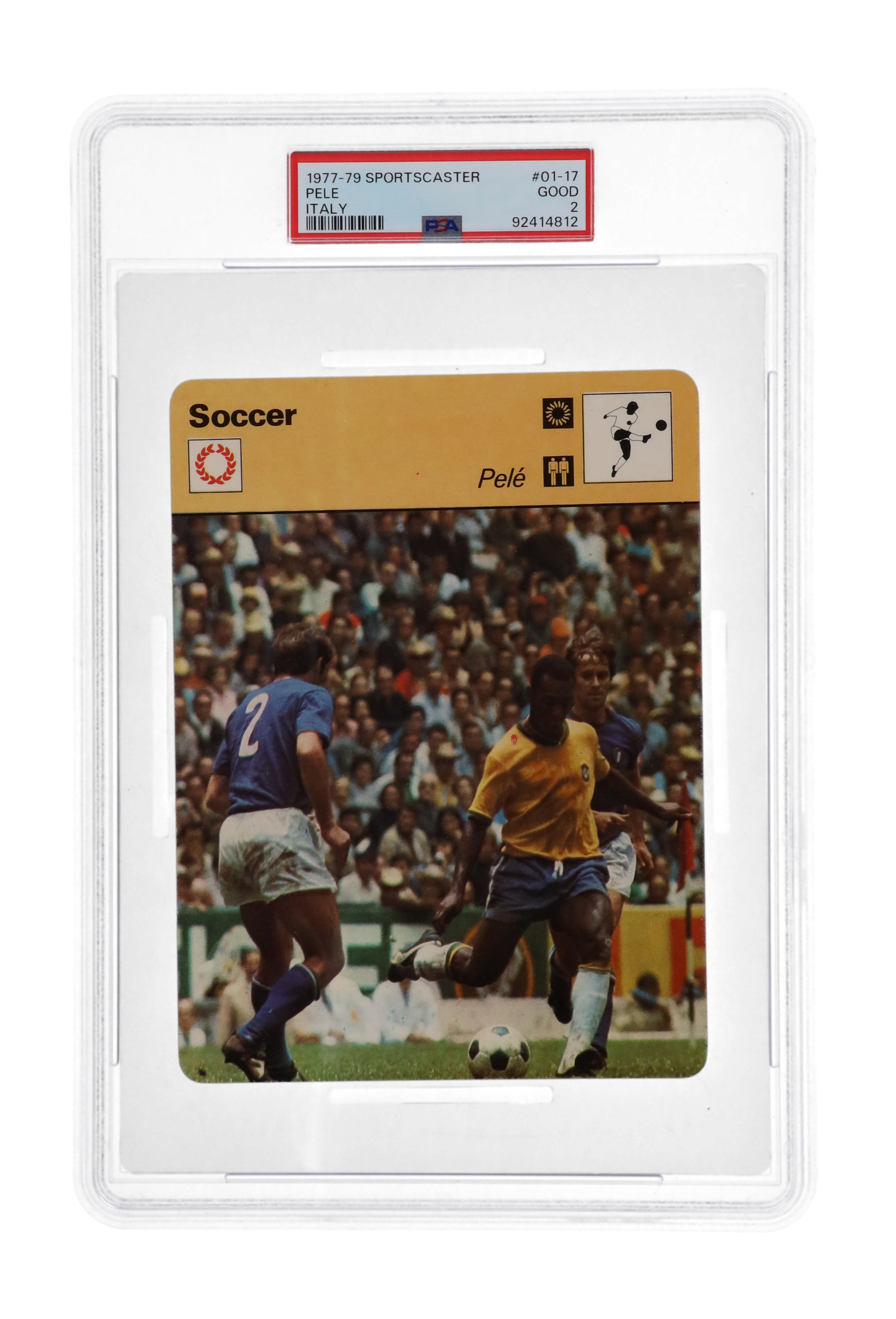 Pele 1977-79 Sportscaster Series 10 Italian #1012 (PSA 8) | Pristine ...