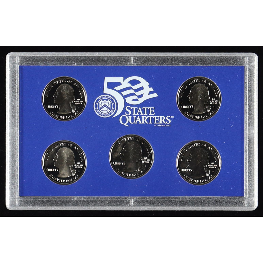 2002-S United States 50 State Quarters Mint Proof Set with (10) Coins ...