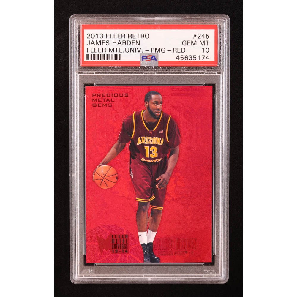 James Harden 2013-14 Fleer Retro '95-'96 Metal Universe Precious Metal ...