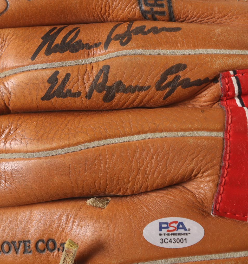 Nolan Ryan Signed Rawlings Baseball Glove Inscribed "The Ryan Express ...
