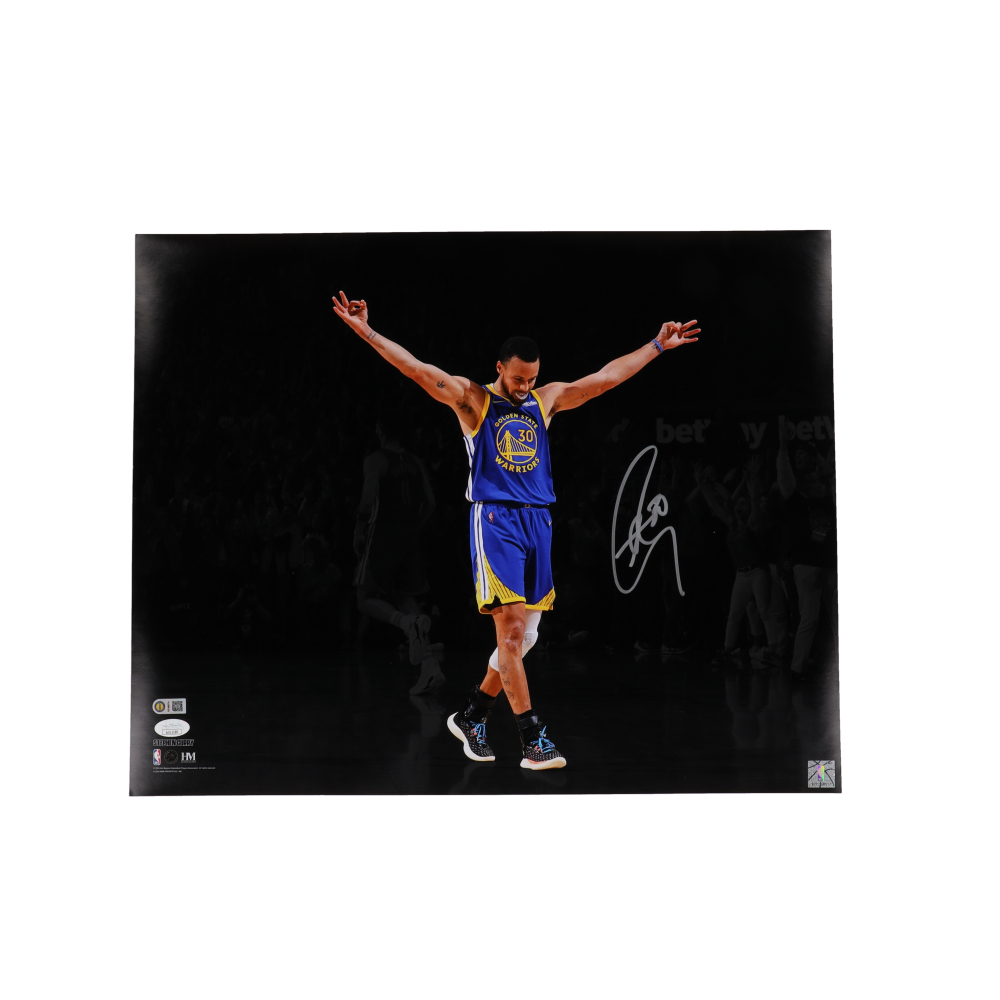 Stephen Curry Signed Warriors 16x20 Photo (JSA & Curry) | Pristine Auction