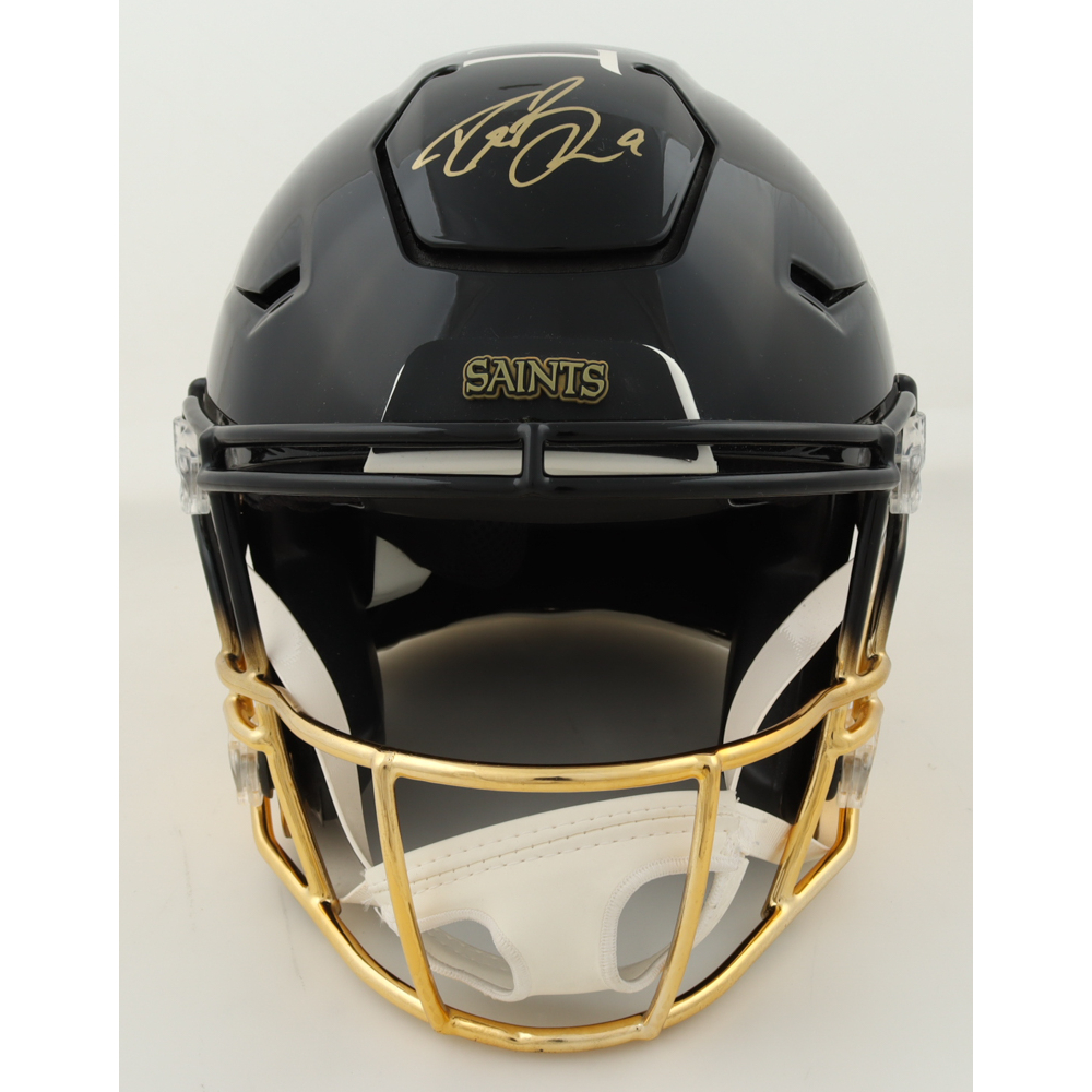 Drew Brees Signed Saints Full-Size Authentic On-Field Chrome SpeedFlex ...