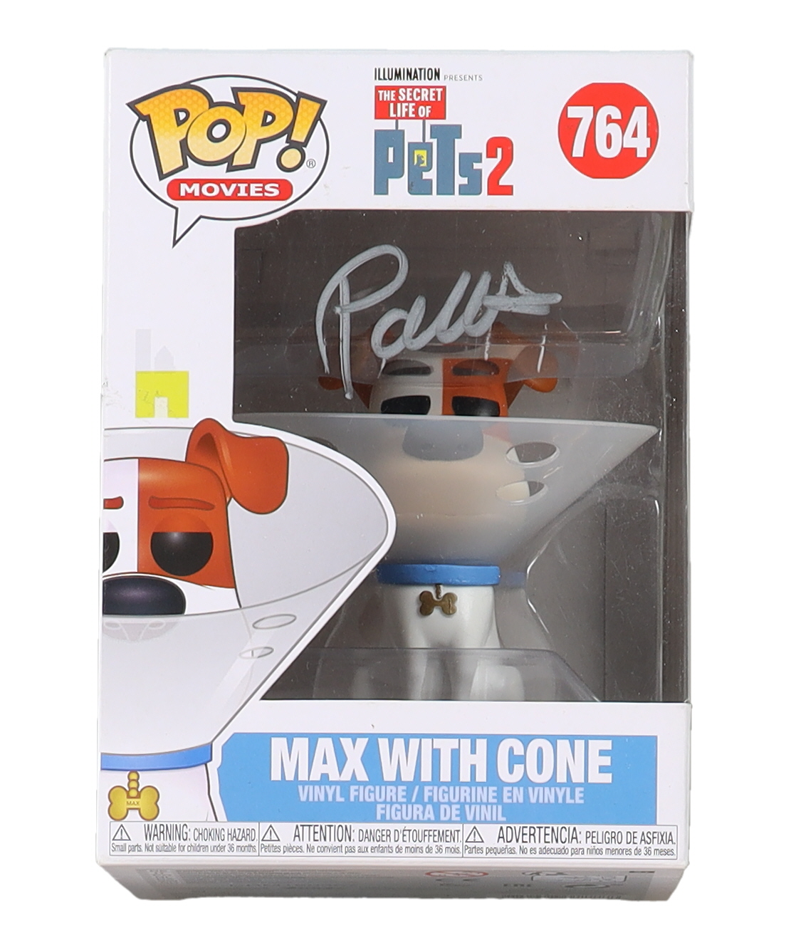 Patton Oswalt Signed "The Secret Life of Pets 2" #764 Max with Cone ...
