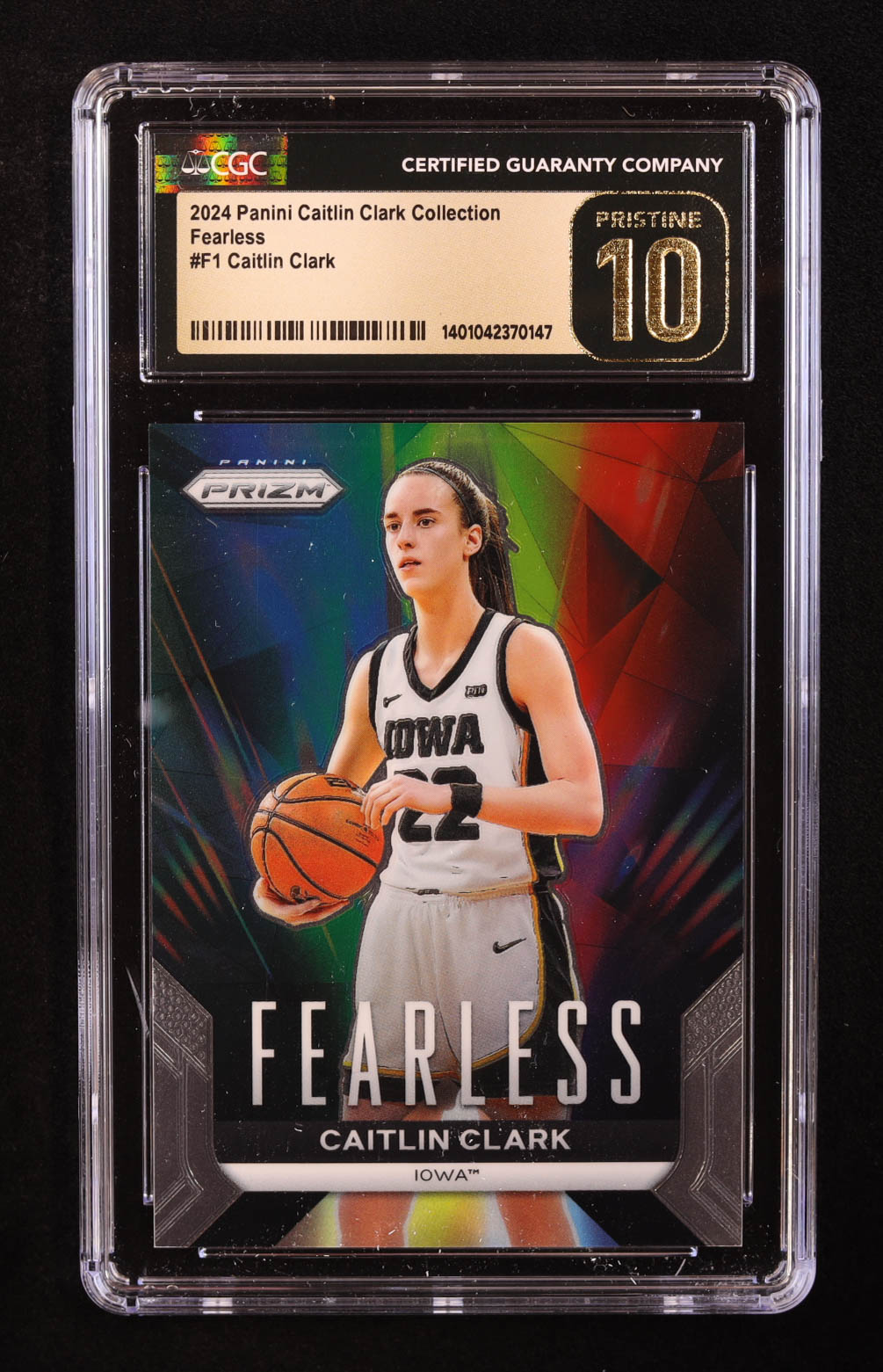 Caitlin Clark 2024 Panini Caitlin Clark Collection Prizm Fearless #F1 ...