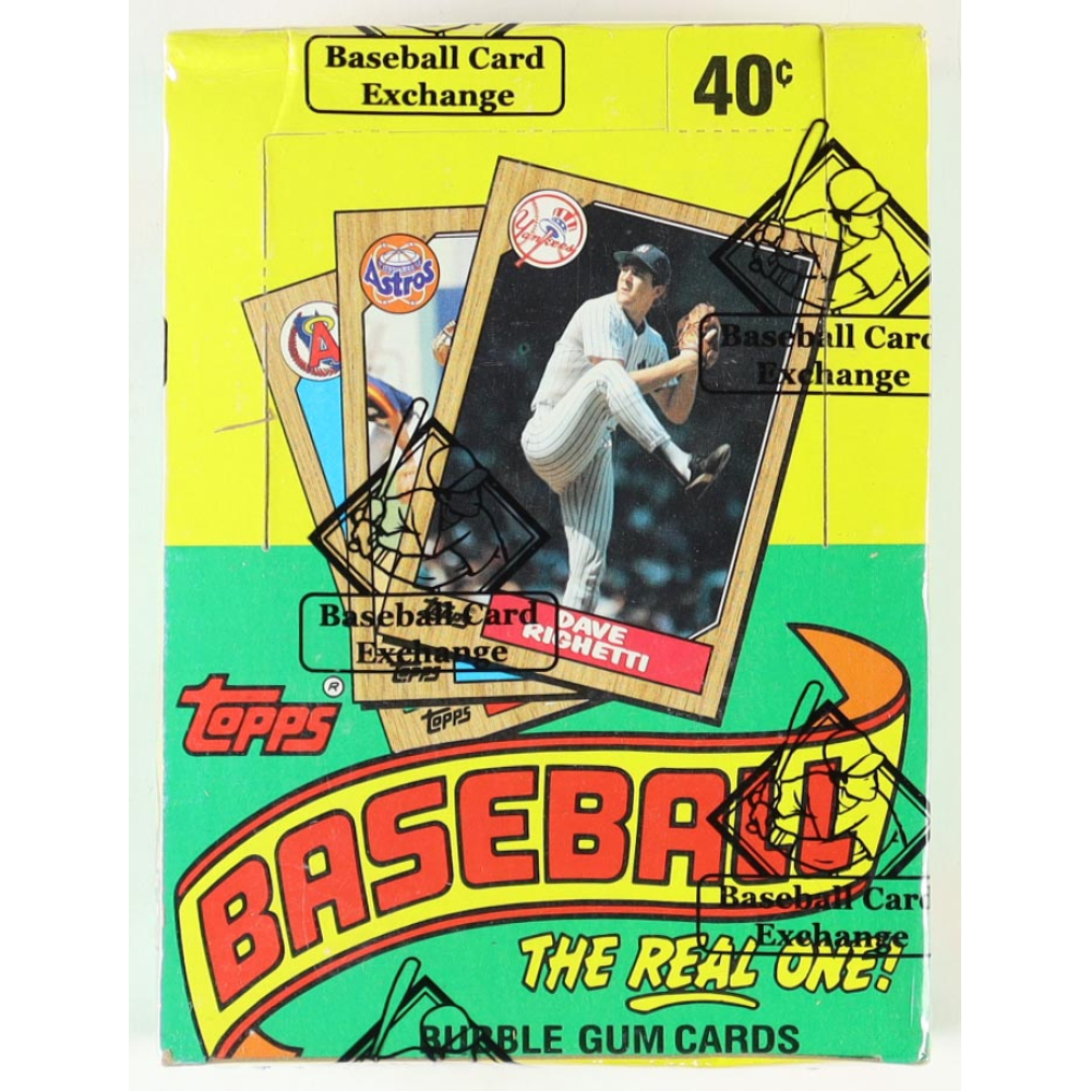 1987 Topps "The Real One" Bubble Gum Baseball Cards Box with (36) Packs ...