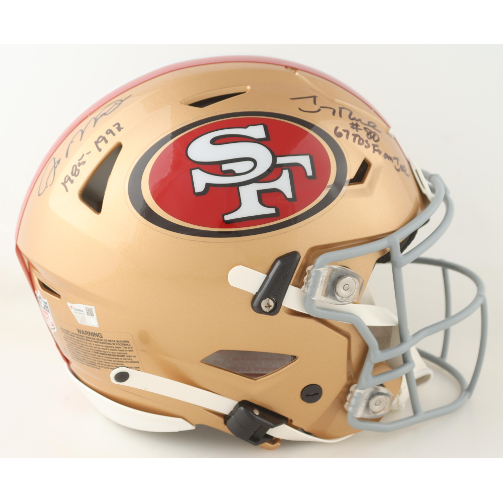 Joe Montana & Jerry Rice Signed & Inscribed 49ers Full-Size Authentic ...