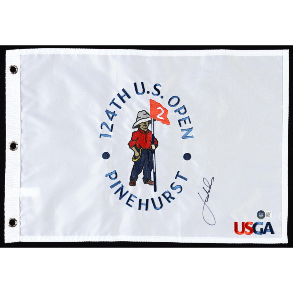 Jordan Spieth Signed 2024 U.S. Open Golf Pin Flag (Beckett) | Pristine ...