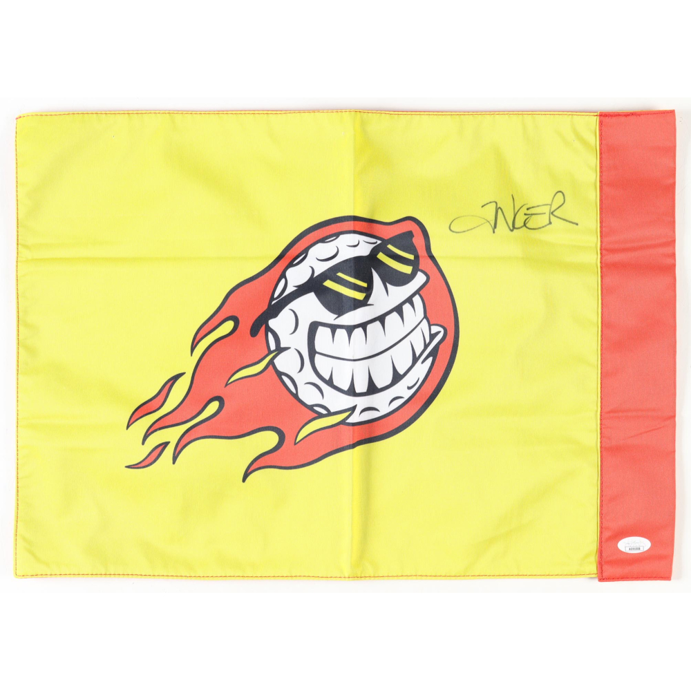 Abraham Ancer Signed LIV Fireballs Golf Pin Flag (JSA) | Pristine Auction