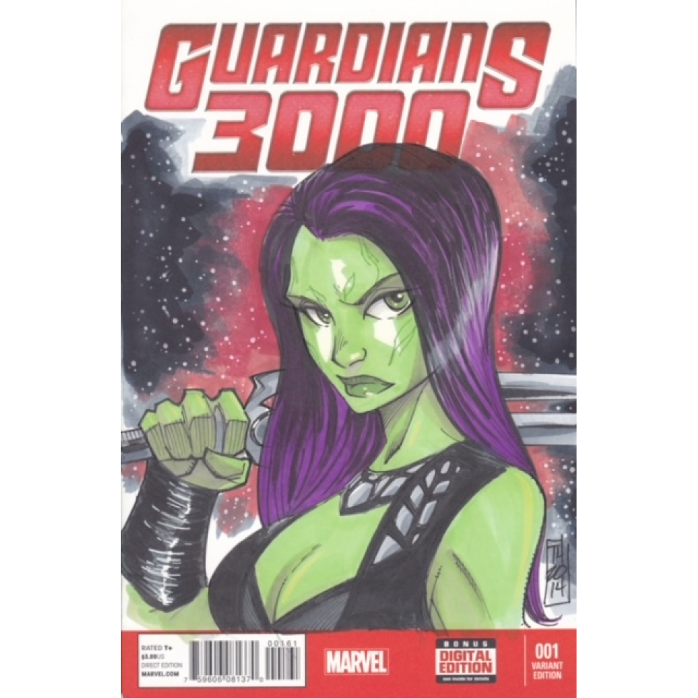 Tom Hodges - Guardians 3000 - Marvel Comics - Issue #1 - Sketch Cover ...