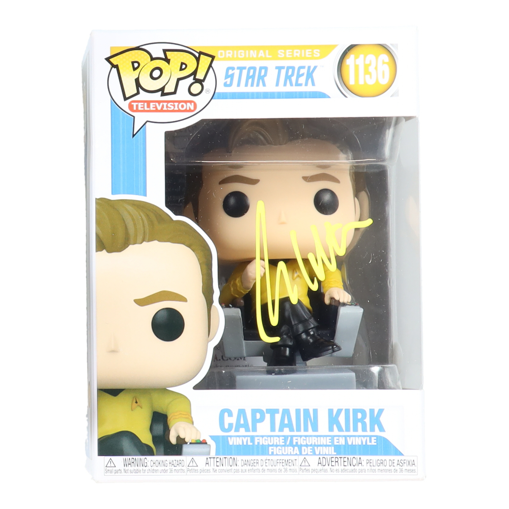 William Shatner Signed "Star Trek" #1136 Captain Kirk Funko Pop Vinyl ...