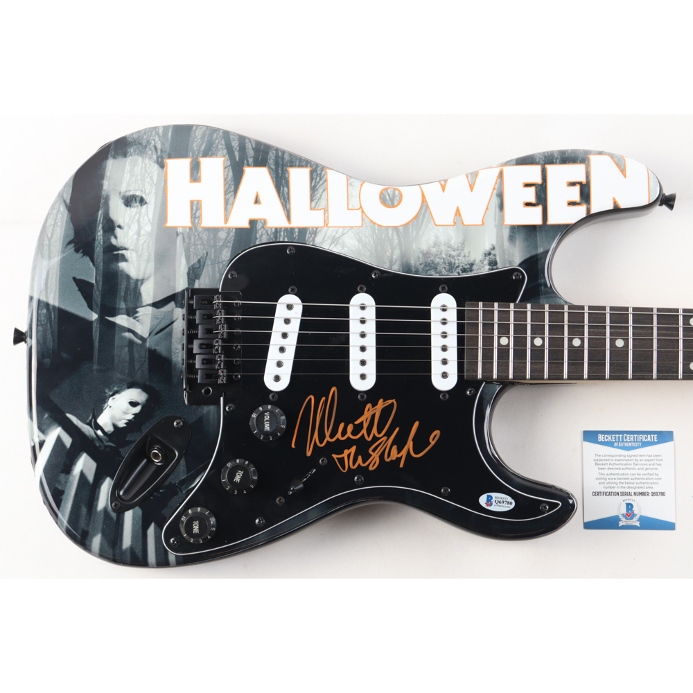 Nick Castle Signed "Halloween" 39" Electric Guitar Inscribed "The Shape ...