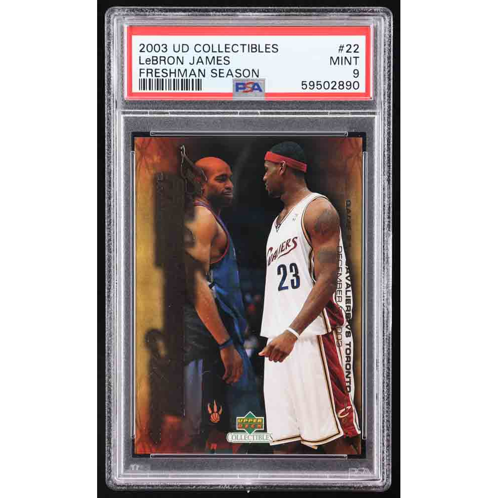 LeBron James 2004 Upper Deck LeBron James Freshman Season #22 (PSA 9 ...