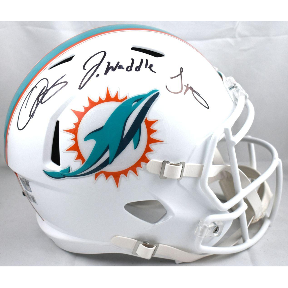 Odell Beckham Jr., Jaylen Waddle & Tyreek Hill Signed Dolphins Full ...