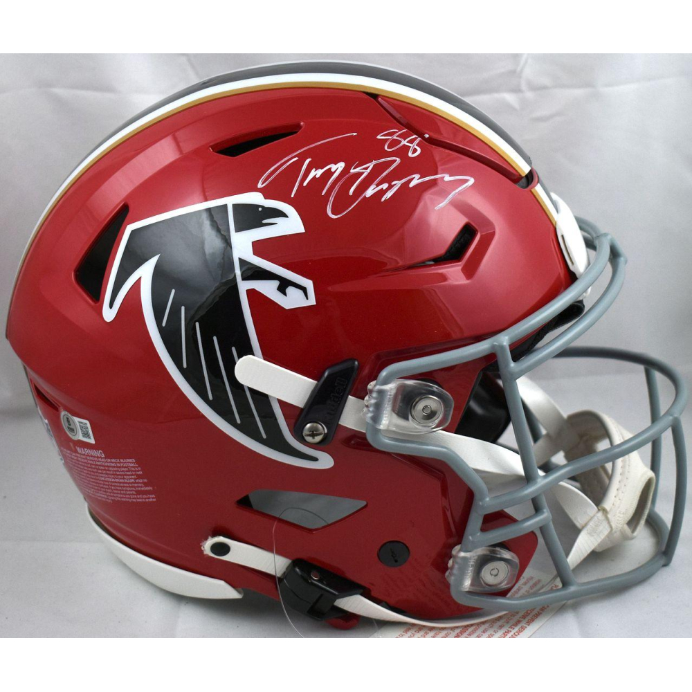 Tony Gonzalez Signed Falcons Full-Size Authentic On-Field SpeedFlex ...