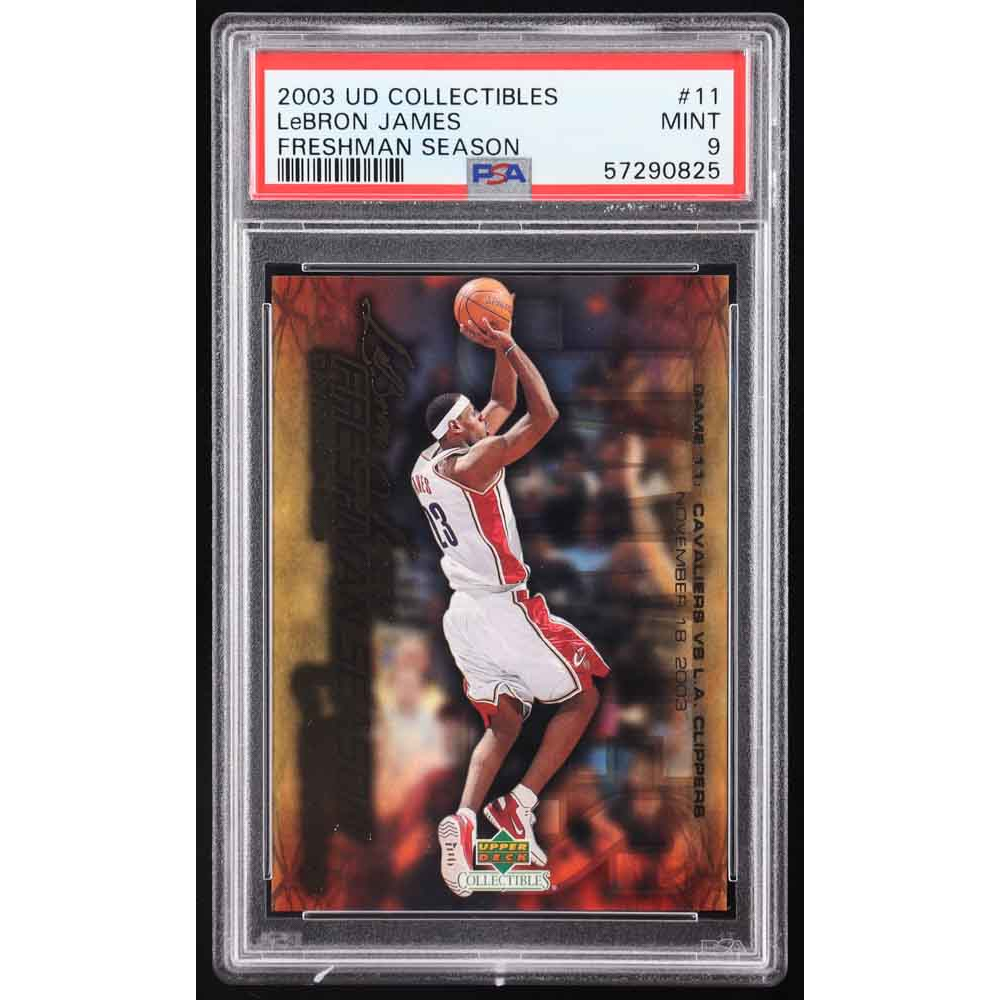 LeBron James 2004 Upper Deck LeBron James Freshman Season #11 (PSA 9 ...