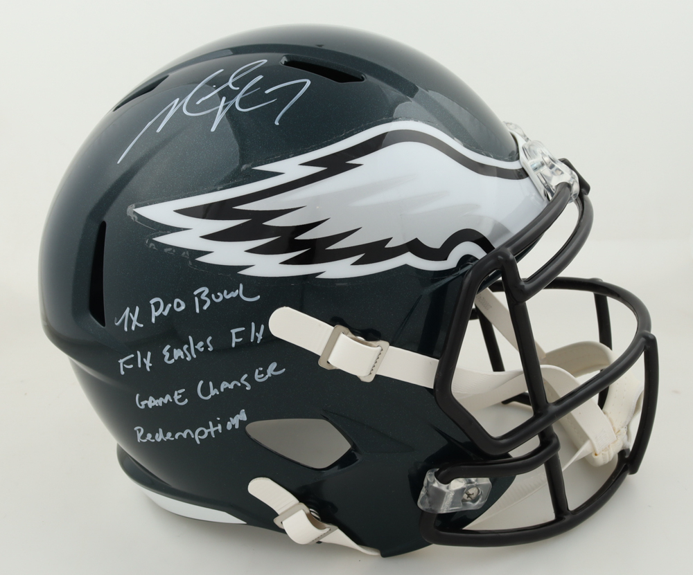 Michael Vick Signed Eagles Full-Size Speed Helmet With (4) Inscriptions ...