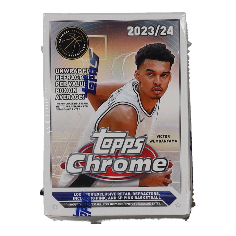 2023-24 Topps Chrome Basketball Value Box with (28) Cards | Pristine ...
