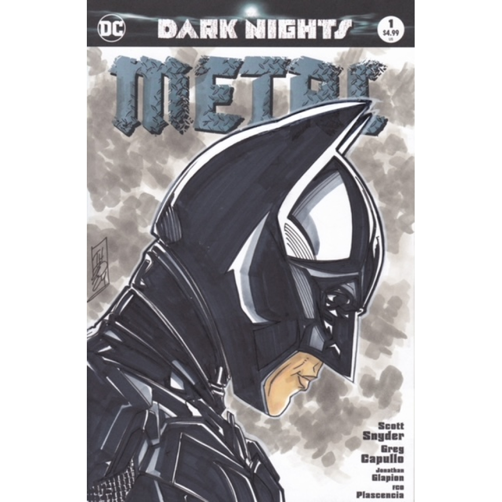 Tom Hodges - Dark Knights: Metal - DC Comics - Issue #1 - Sketch Blank ...