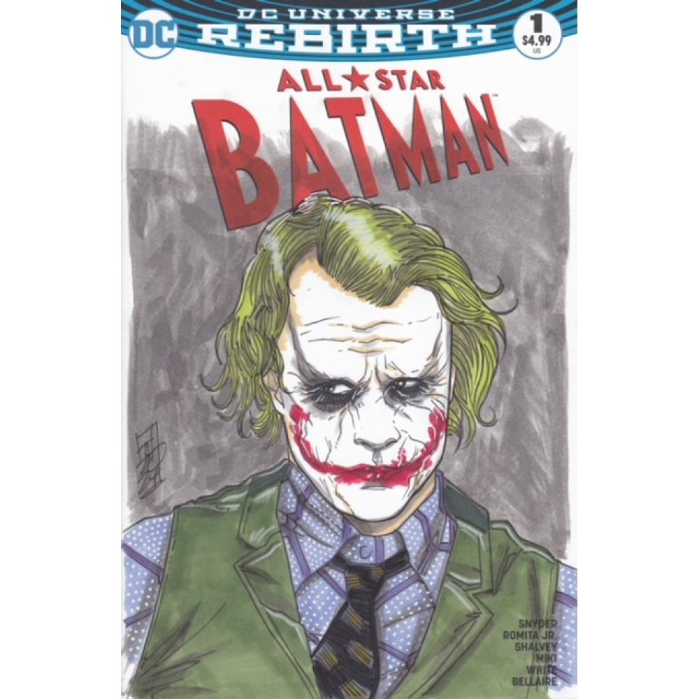 Tom Hodges - All-Star Batman - DC Comics - Issue #1 - Sketch Blank Cover Variant Comic Book with ...