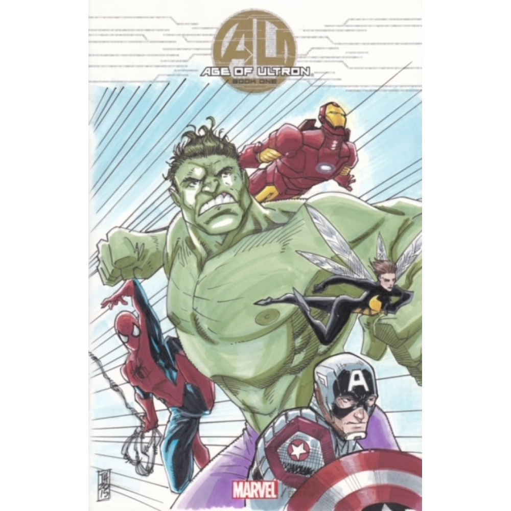 Tom Hodges - Age of Ultron - Marvel Comics - Issue #1 - Sketch Cover ...