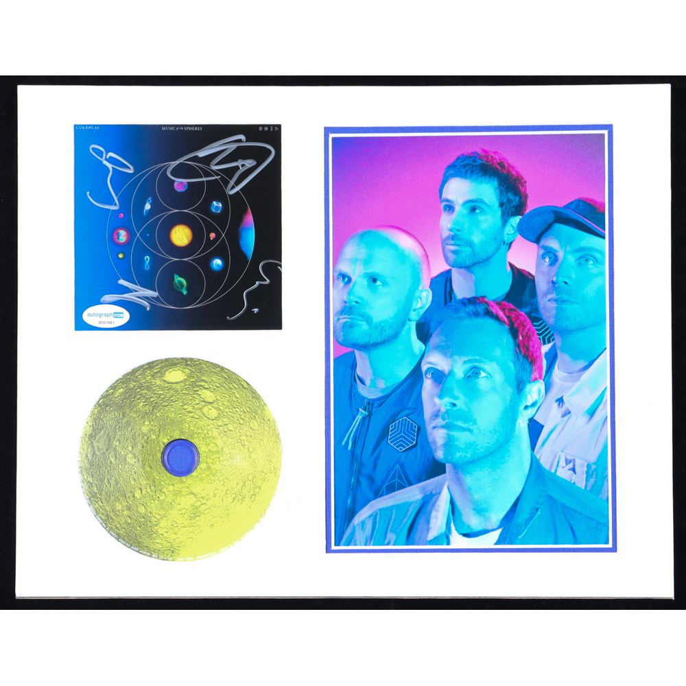 Coldplay "Music Of The Spheres" 11x14 Custom Matted CD Insert Display ...