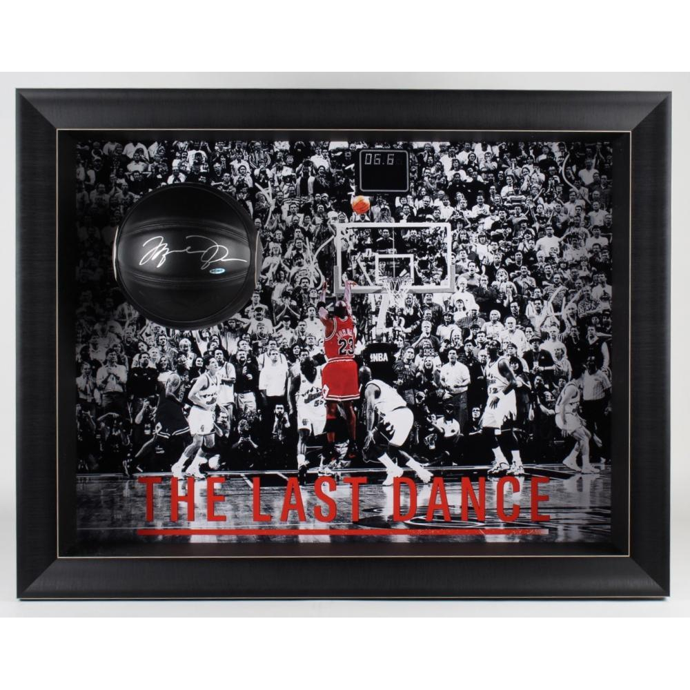 Michael Jordan Signed "The Last Dance" Custom Framed 3D Nike 2006 Air ...