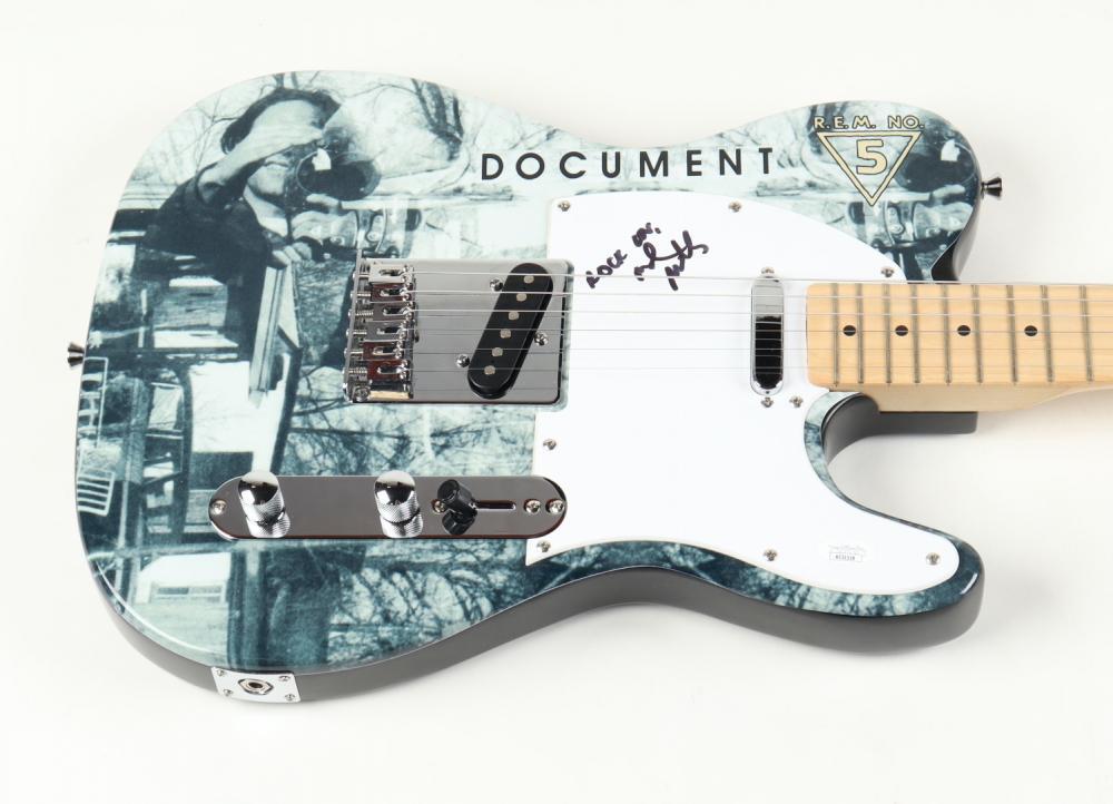 Complete Set (4) of R.E.M. Electric Guitars Band-Signed by (4) with ...