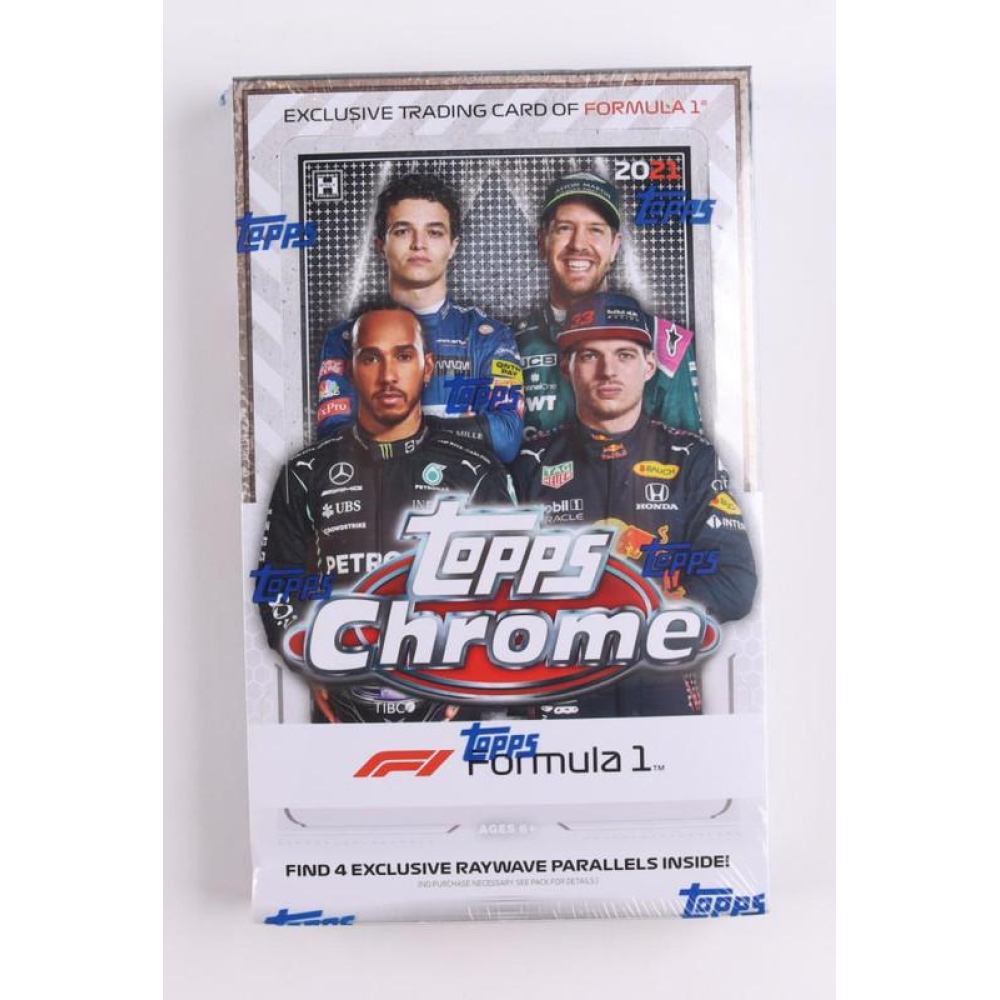 2021 Topps Chrome F1 Formula 1 Racing Hobby Lite Box with (16) Packs ...