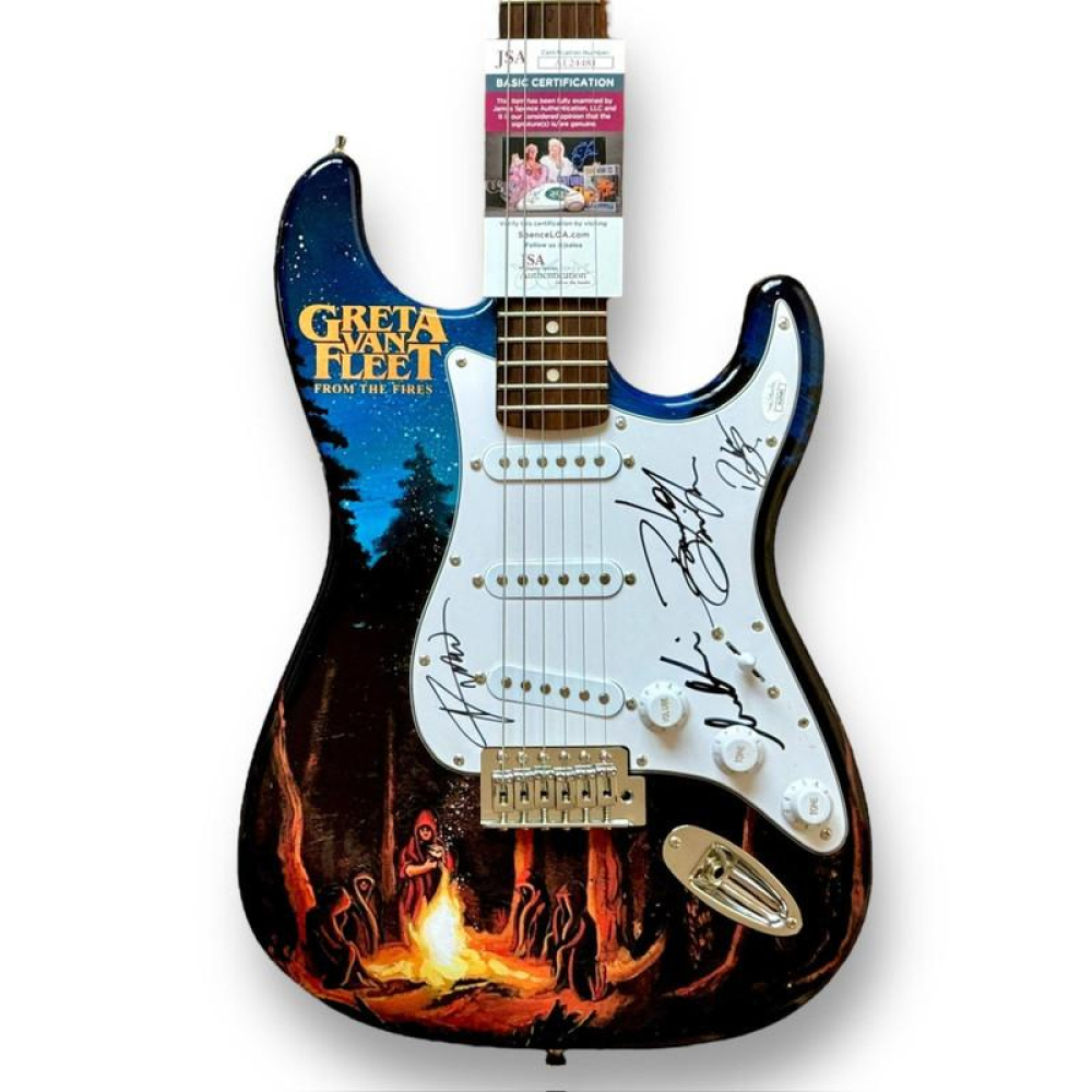 Josh Kiszka, Jake Kiszka, Sam Kiszka, & Danny Wagner Signed "Great Van ...