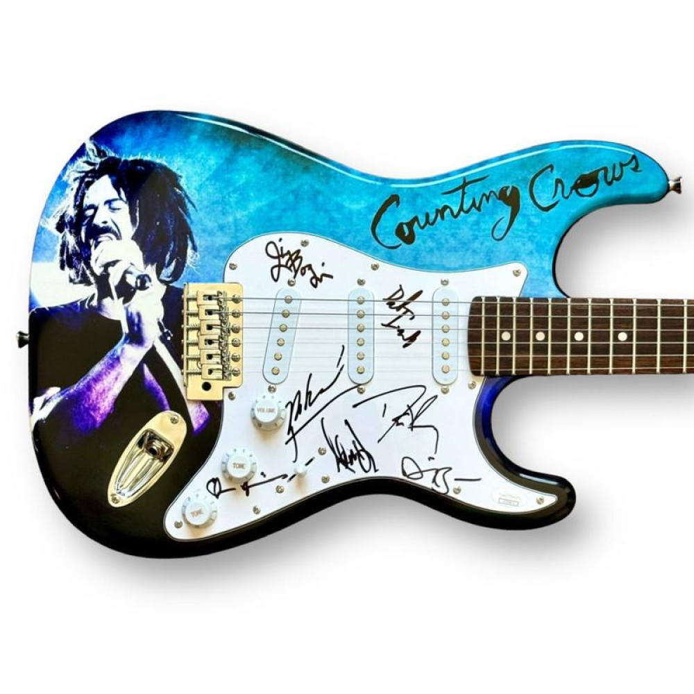 "Counting Crows" Custom Stratocaster Style Guitar Signed By (7) with ...