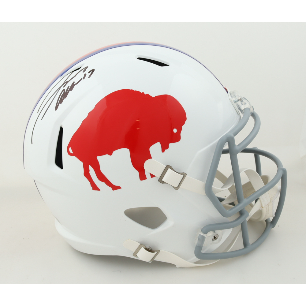 Josh Allen Signed Bills Throwback Full-Size Speed Helmet (Beckett ...