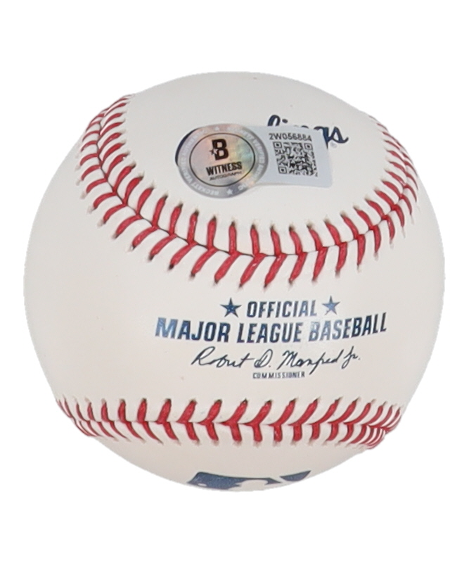 Edgar Martinez Signed OML Baseball Inscribed "HOF 19" (Beckett ...