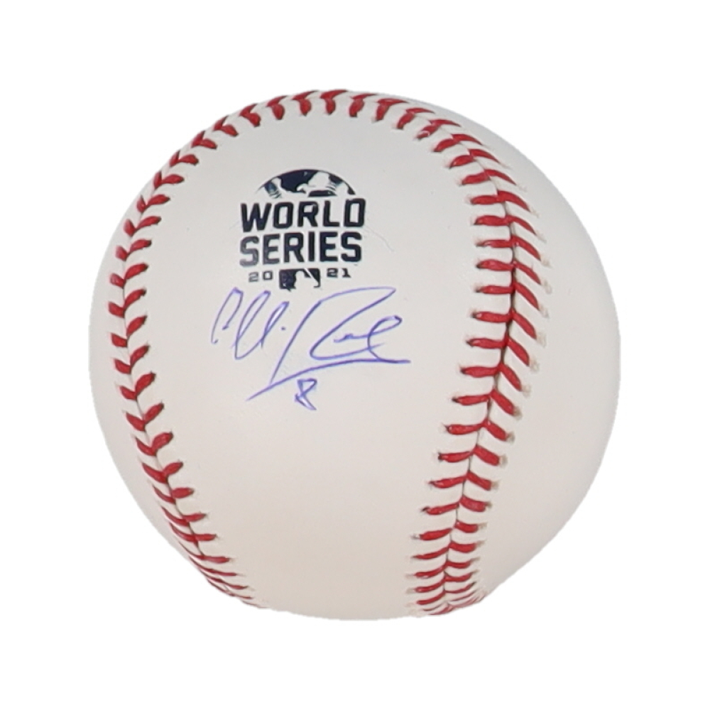 Eddie Rosario Signed 2021 World Series Logo Baseball (JSA) | Pristine ...