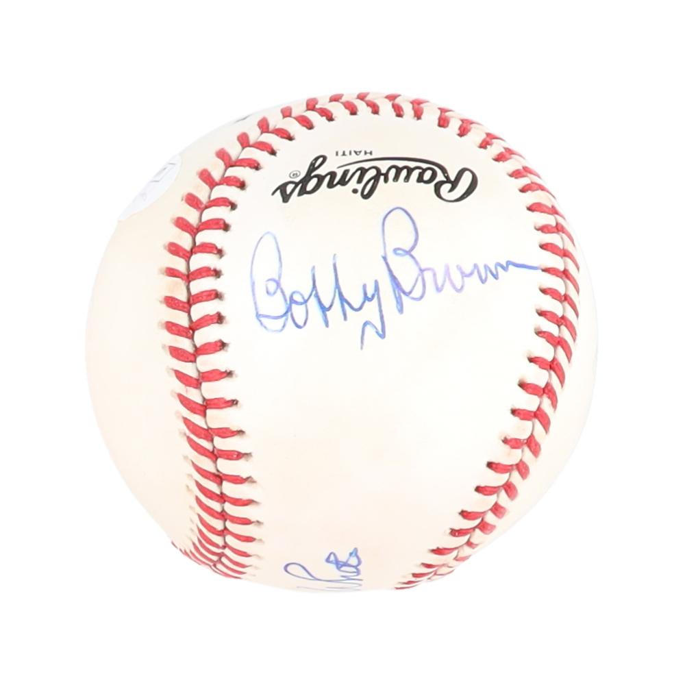 Fay Vincent, Bobby Brown & Bill White Signed ONL Baseball (JSA ...